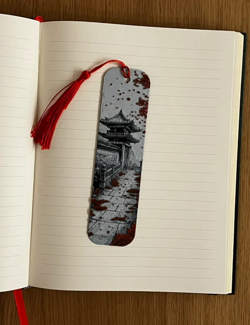 Japanese Castle & Cherry Blossom Bookmark Hueforge by Azi's Design ...