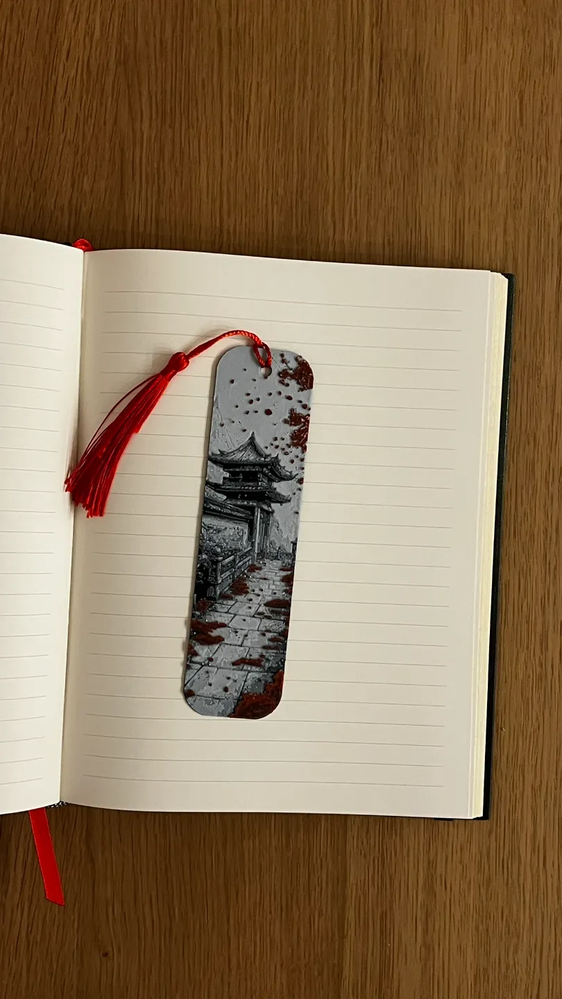 Japanese Castle & Cherry Blossom Bookmark Hueforge by Azi's Design ...