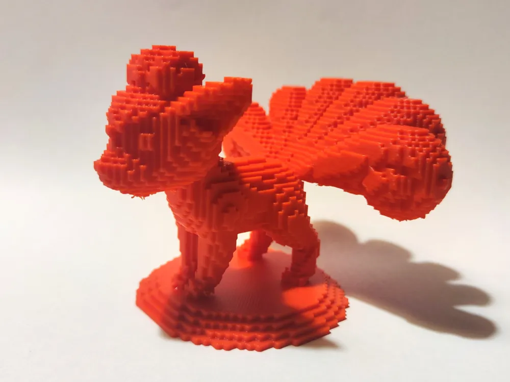 Voxel-Style Vulpix by Low Poly Factory - MakerWorld
