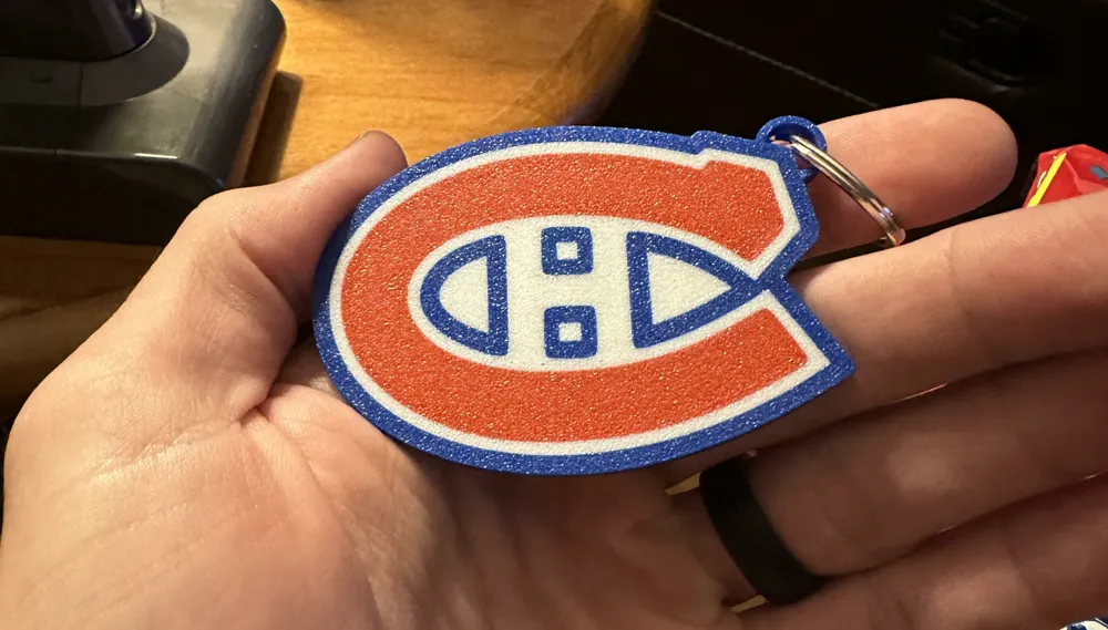Montreal Canadiens Multi Color Keychain by DaveDesigns3D - MakerWorld