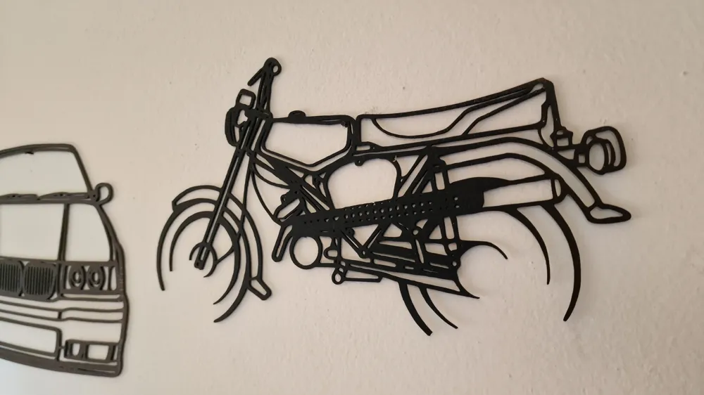Simson S51 Silhouette – 3D Wall Art by Biviyt MakerWorld: Download Free ...