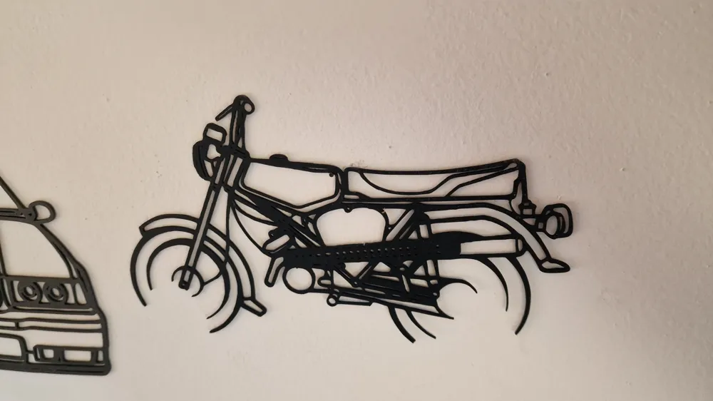 Simson S51 Silhouette – 3D Wall Art by Biviyt MakerWorld: Download Free ...