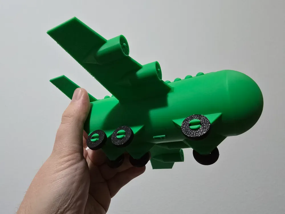 Cargo Plane (with 2 small car capacity) - Free 3D Print Model - MakerWorld