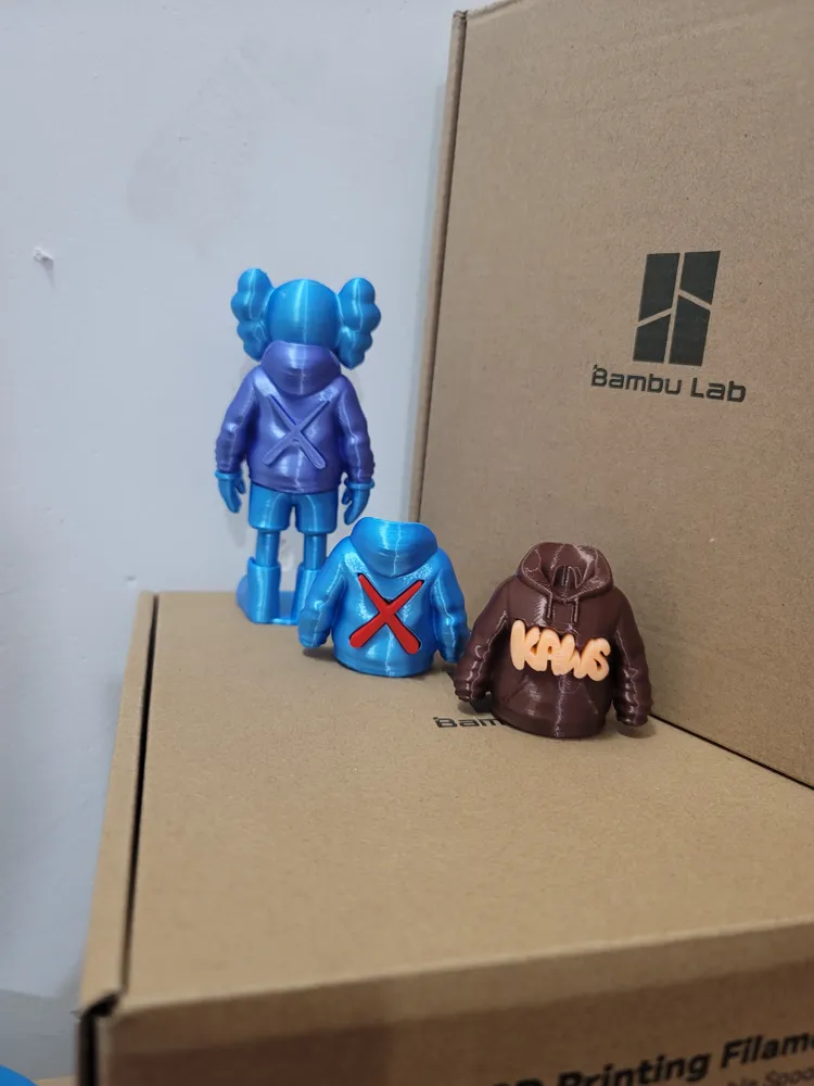 NO ams + splited Kaws Companion color less support - Free 3D Print ...