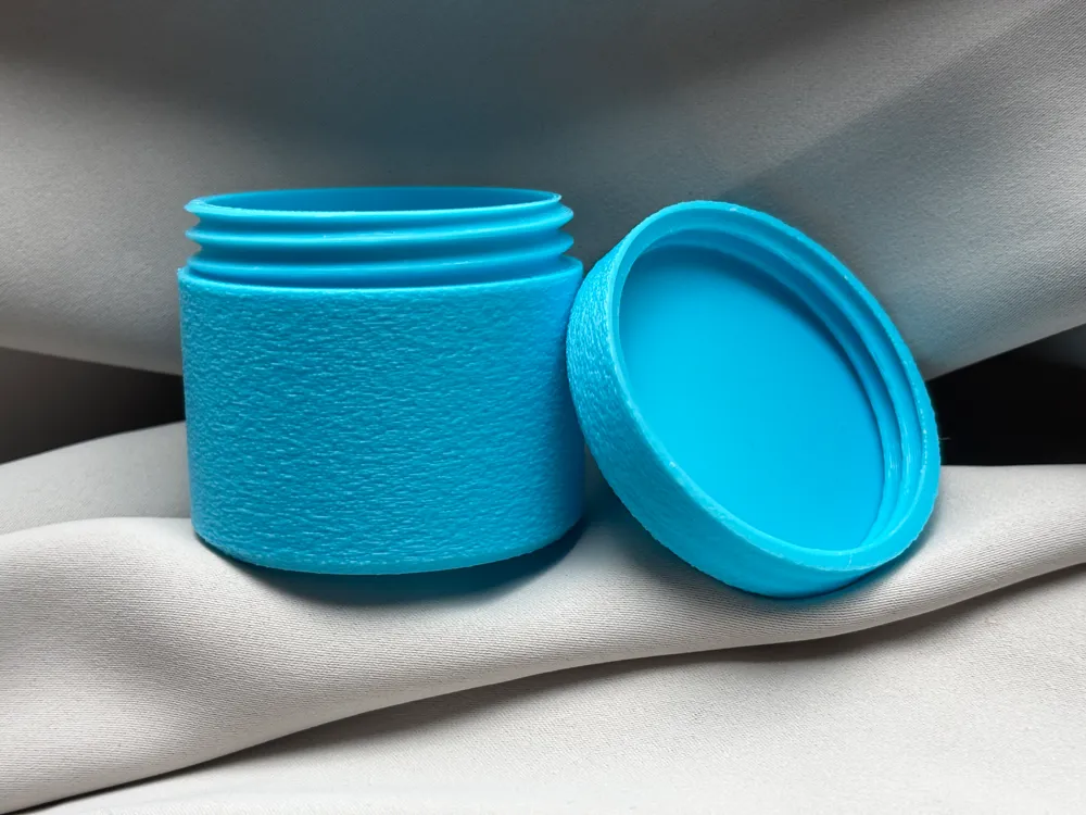 textured frosted functional jar - fuzzy skin - Free 3D Print Model ...