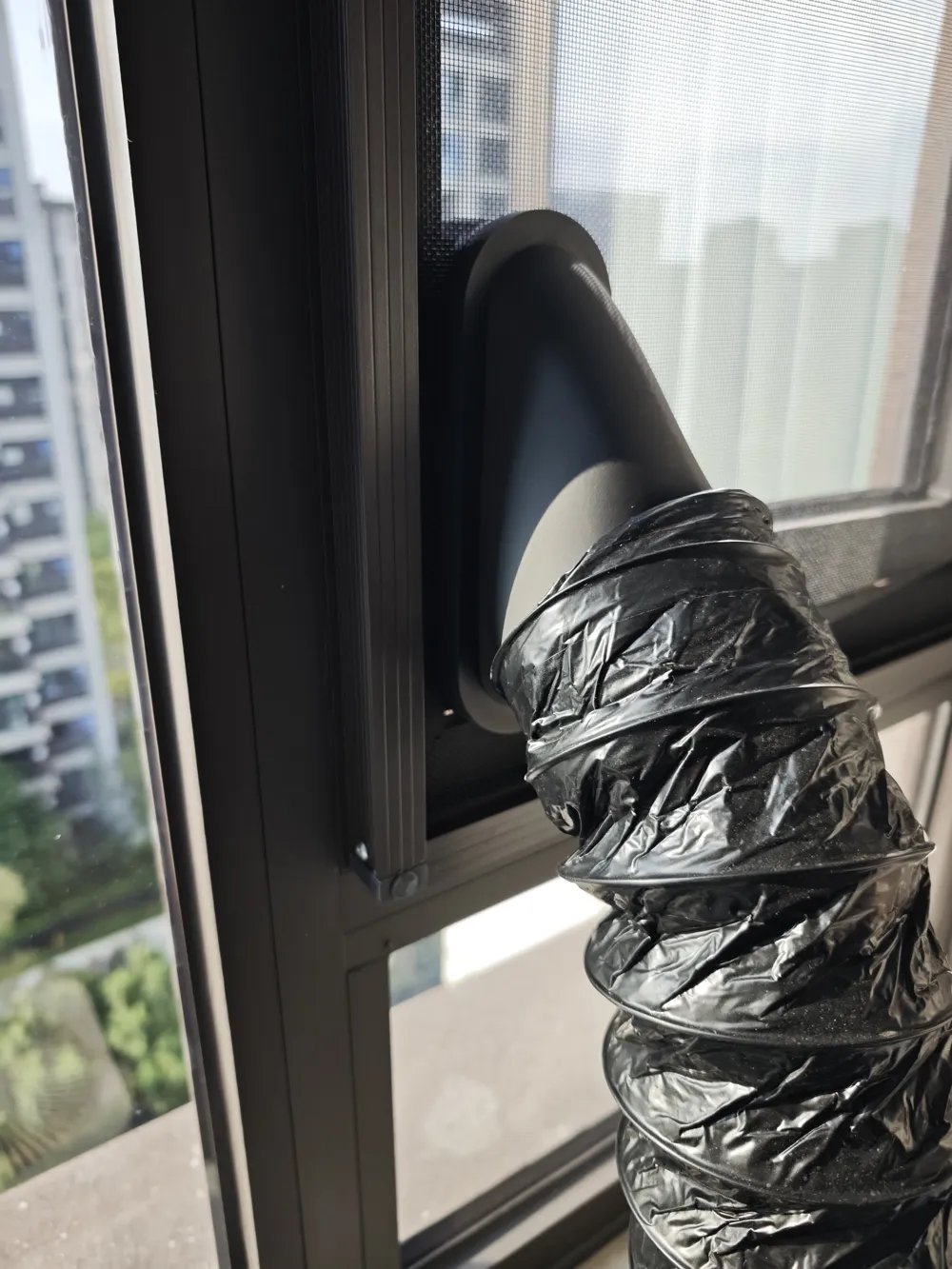 Outward Opening Window + Three-Section Screen Window Outdoor Exhaust ...