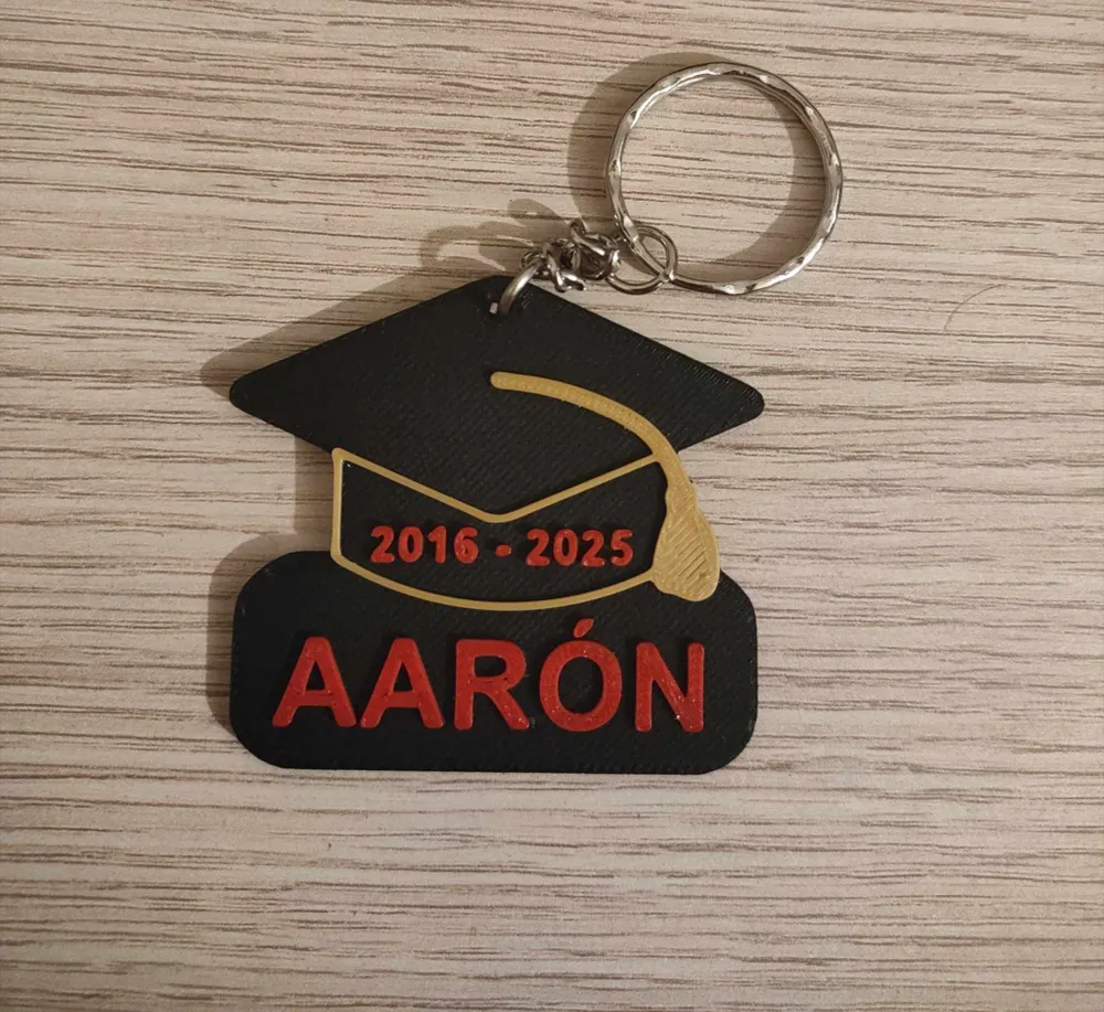 Graduation Cap, Customizable Keychain - Free 3D Print Model - MakerWorld