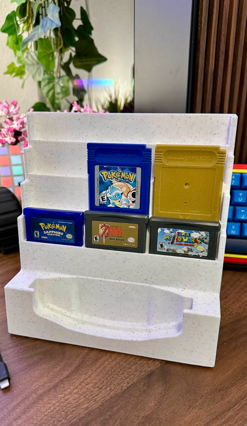 Gameboy Advance and Cartridge Display Stand W/ CAD by JakeP_3D ...