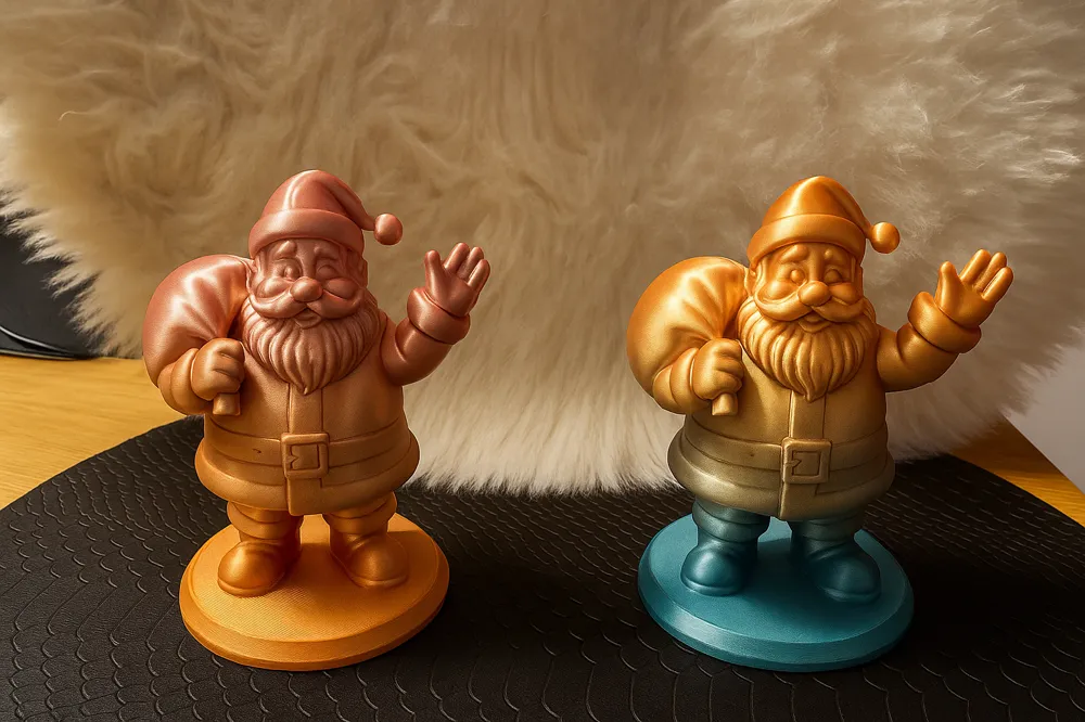 Santa Claus 3D Single Color, Color Accents & Full Color - Free 3D Print ...