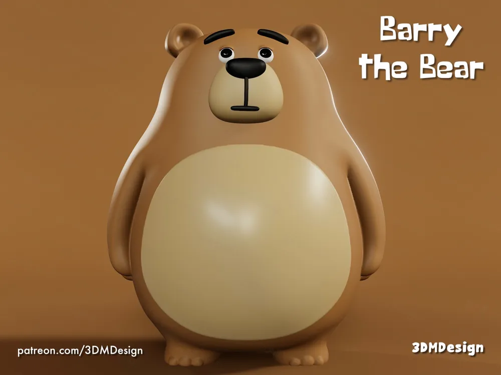 Barry the Bear by 3DMDesign - MakerWorld