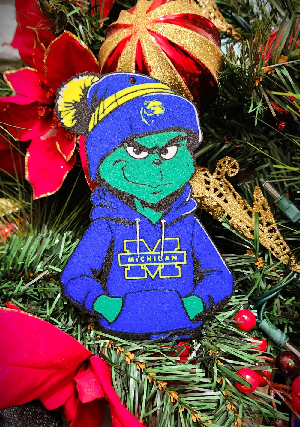 Grinch Michigan Ornament by Ray - MakerWorld