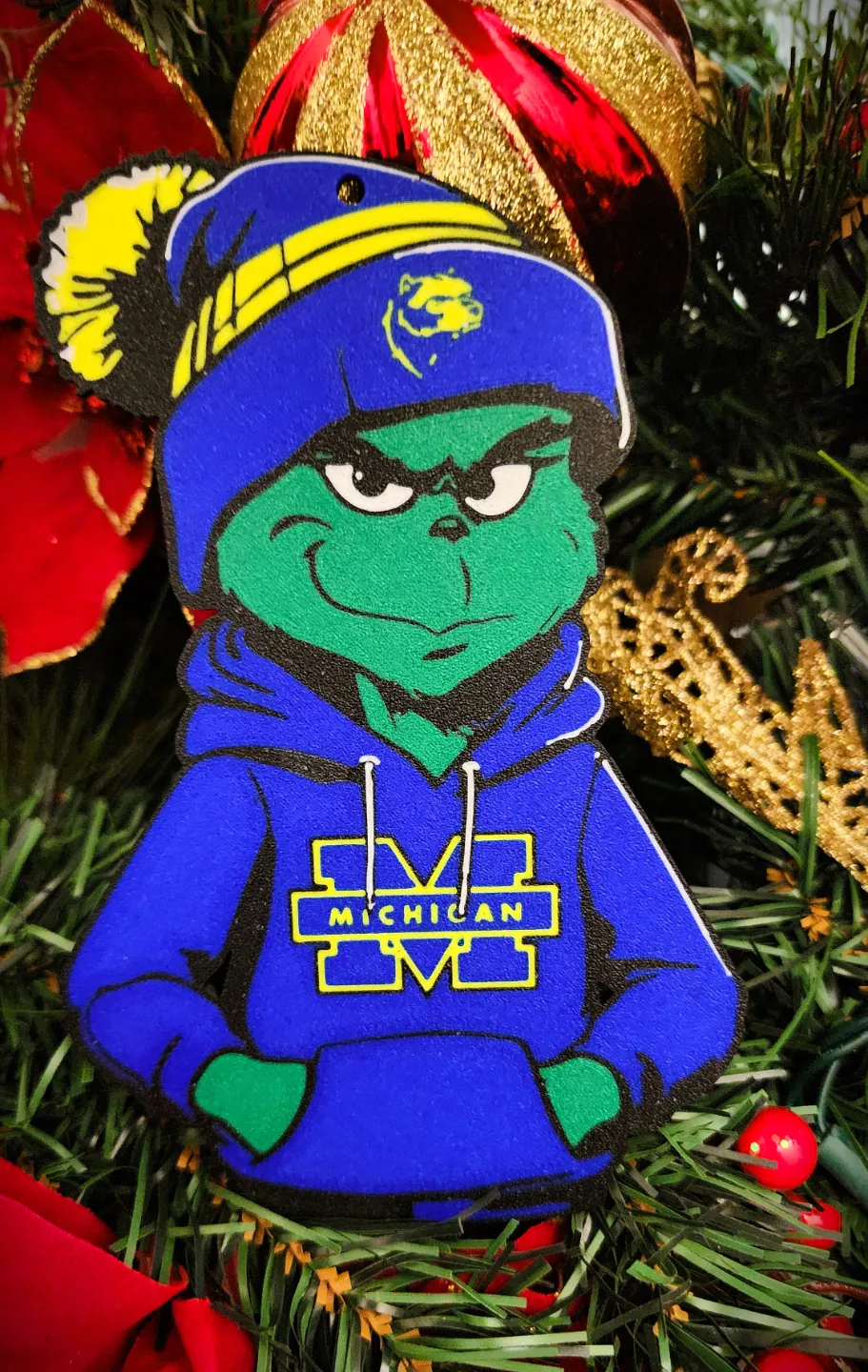 Grinch Michigan Ornament by Ray - MakerWorld