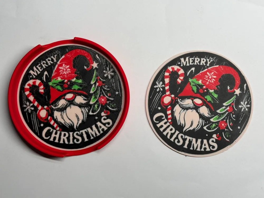 Coasters Christmas with container by Mysstra hueforge 3Dart - MakerWorld