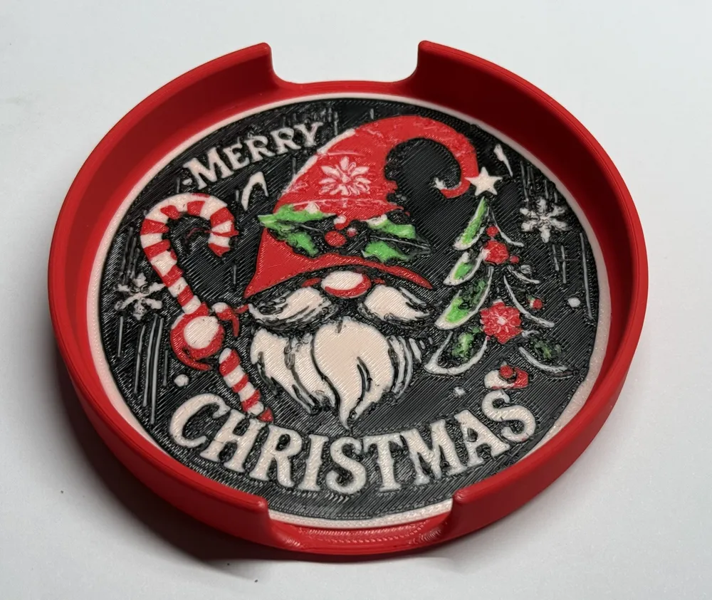 Coasters Christmas with container by Mysstra hueforge 3Dart - MakerWorld