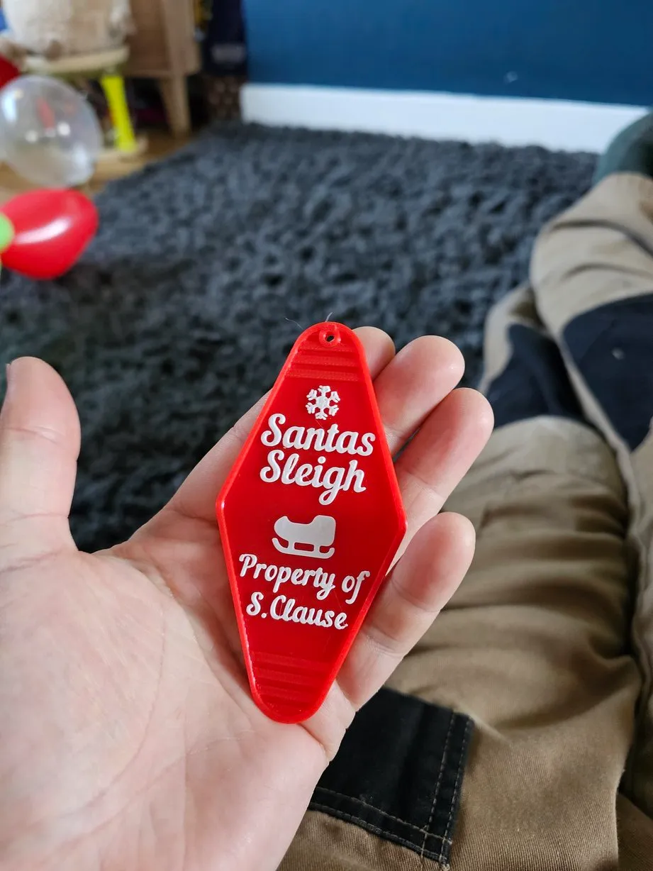 Santas Sleigh keys tag by thisnoise - MakerWorld