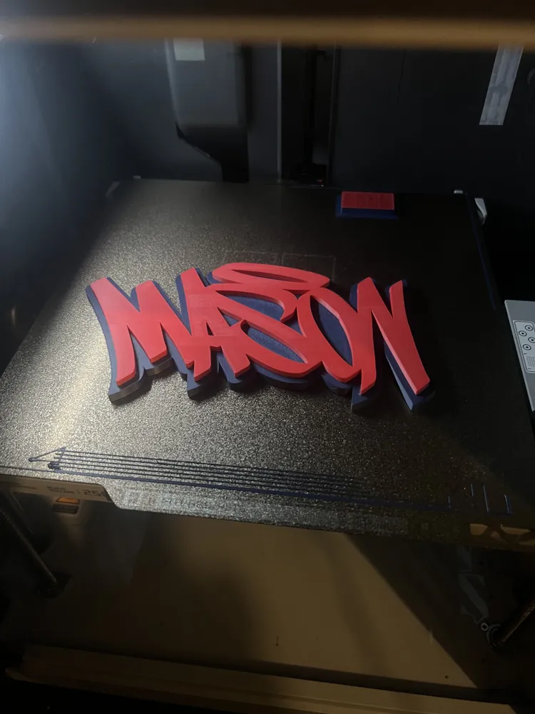 Name Plaque: Mason by True Blue Machinist MakerWorld: Download Free 3D ...