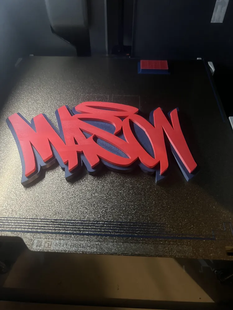Name Plaque: Mason by True Blue Machinist MakerWorld: Download Free 3D ...