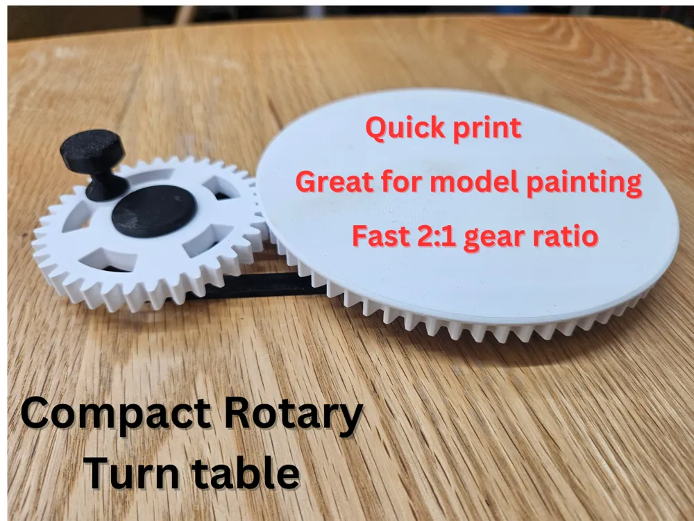 COMPACT MANUAL ROTARY TABLE by Darren - MakerWorld