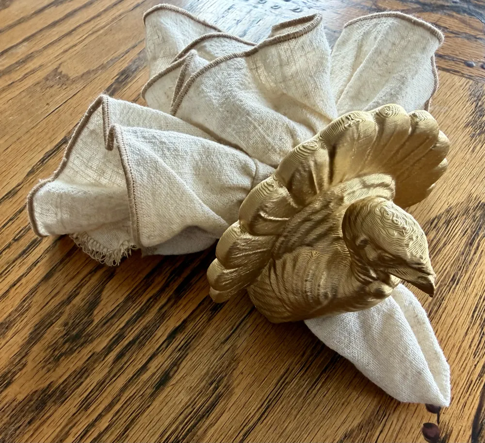 Thanksgiving Turkey Napkin Holder Ring - Free 3D Print Model - MakerWorld