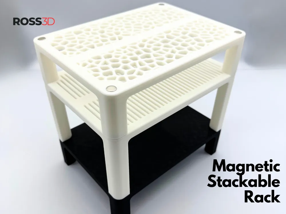 Magnetic Stackable Rack - 3 Styles, 3 Heights by Ross3D MakerWorld ...