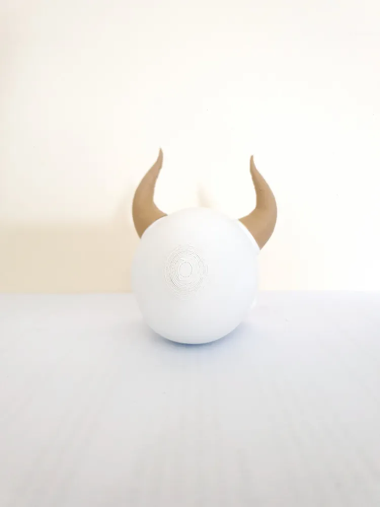 Cute Demon Skull with Horns - NO AMS by Midjam MakerWorld: Download ...