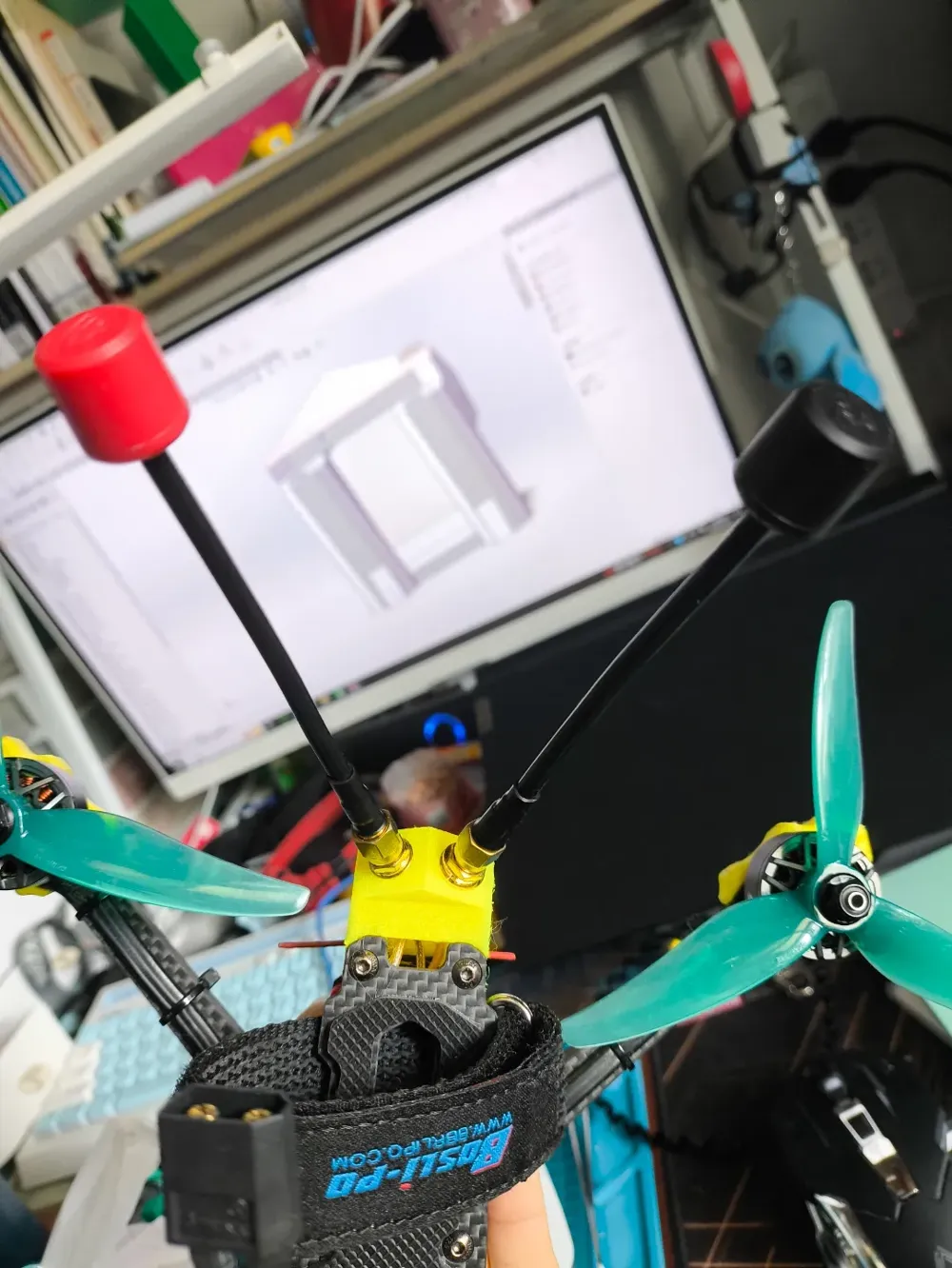 Speebybee Mario 5-inch Frame O3 Transmission Dual Antenna Mount by user ...