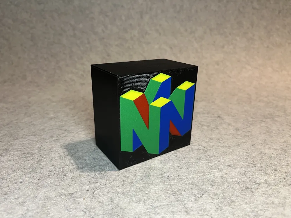 Nintendo64 N64 logo decoration box by design3dMakerWorld: Download Free ...
