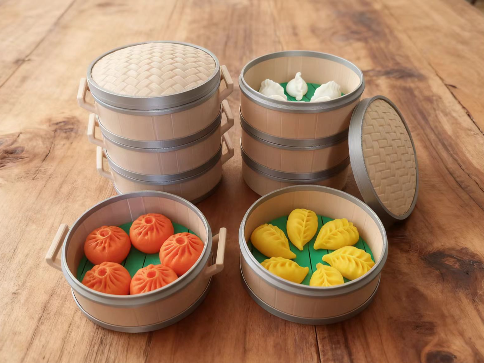 Soup Dumpling Steamer Basket Creative Storage Box by 萌小白 MakerWorld ...