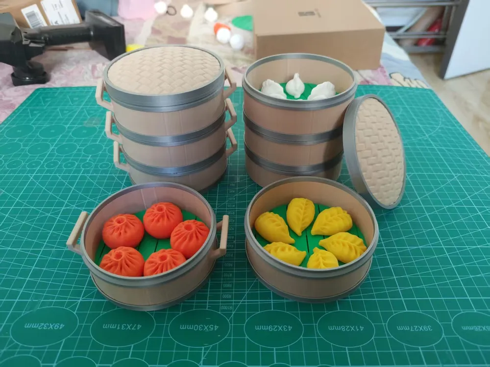 Soup Dumpling Steamer Basket Creative Storage Box by 萌小白 MakerWorld ...