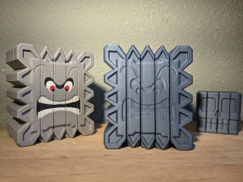 Fidget Thwomp - Mario by Louis MakerWorld: Download Free 3D Models