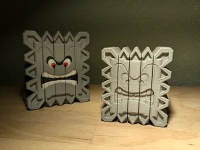 Fidget Thwomp - Mario by Louis MakerWorld: Download Free 3D Models