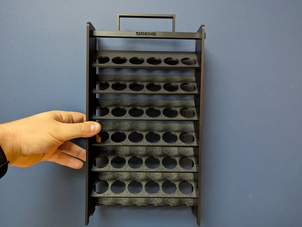 Army Painter Vallejo Dropper Bottle Paint Rack - Free 3D Print Model ...