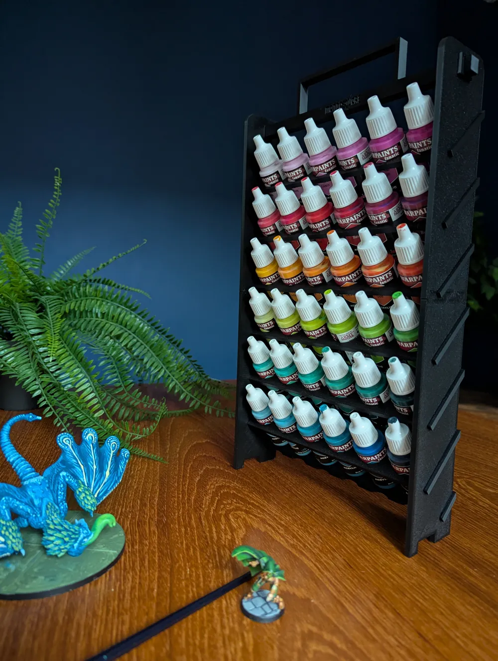 Army Painter Vallejo Dropper Bottle Paint Rack - Free 3D Print Model ...