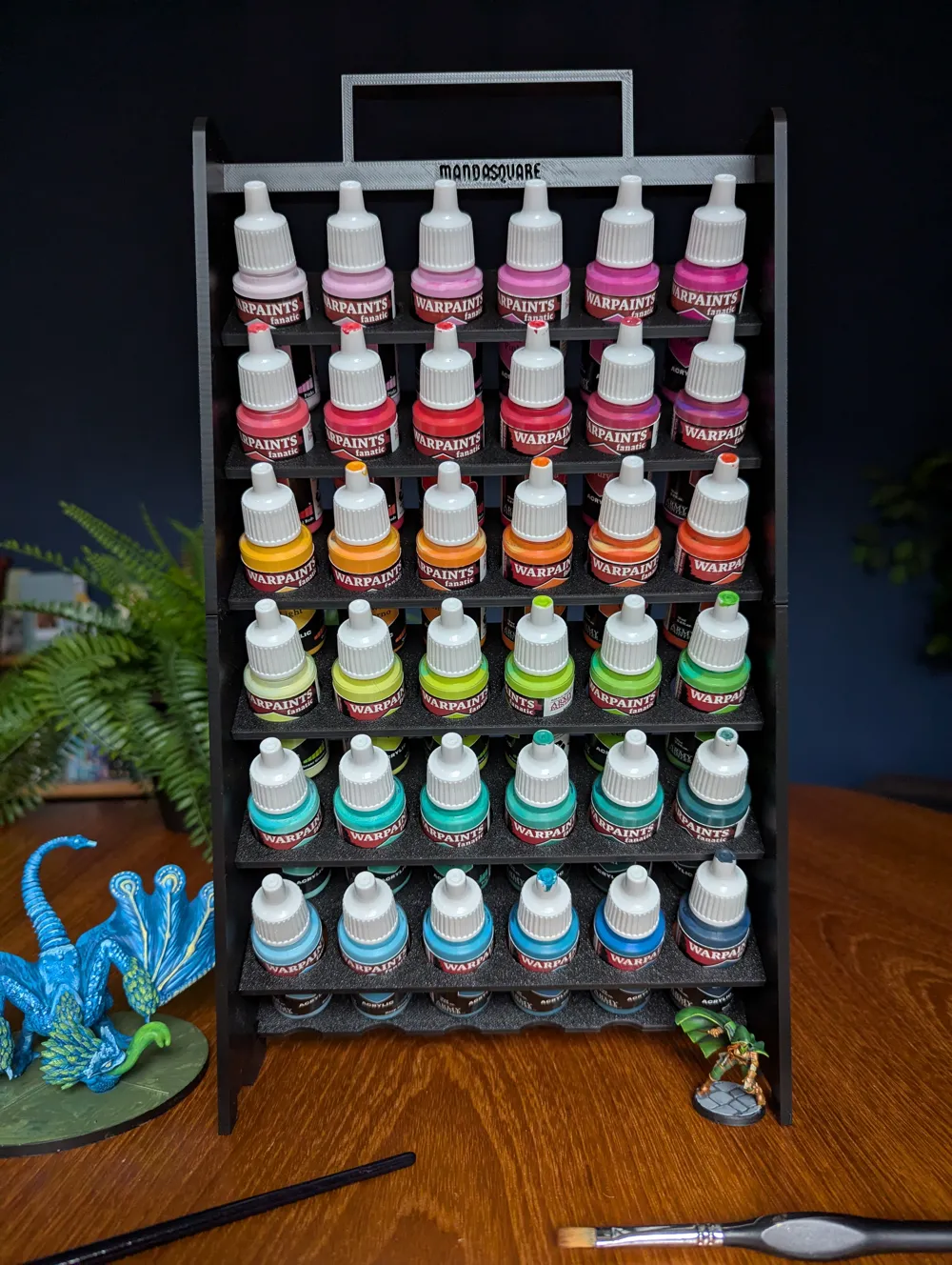 Army Painter Vallejo Dropper Bottle Paint Rack - Free 3D Print Model ...