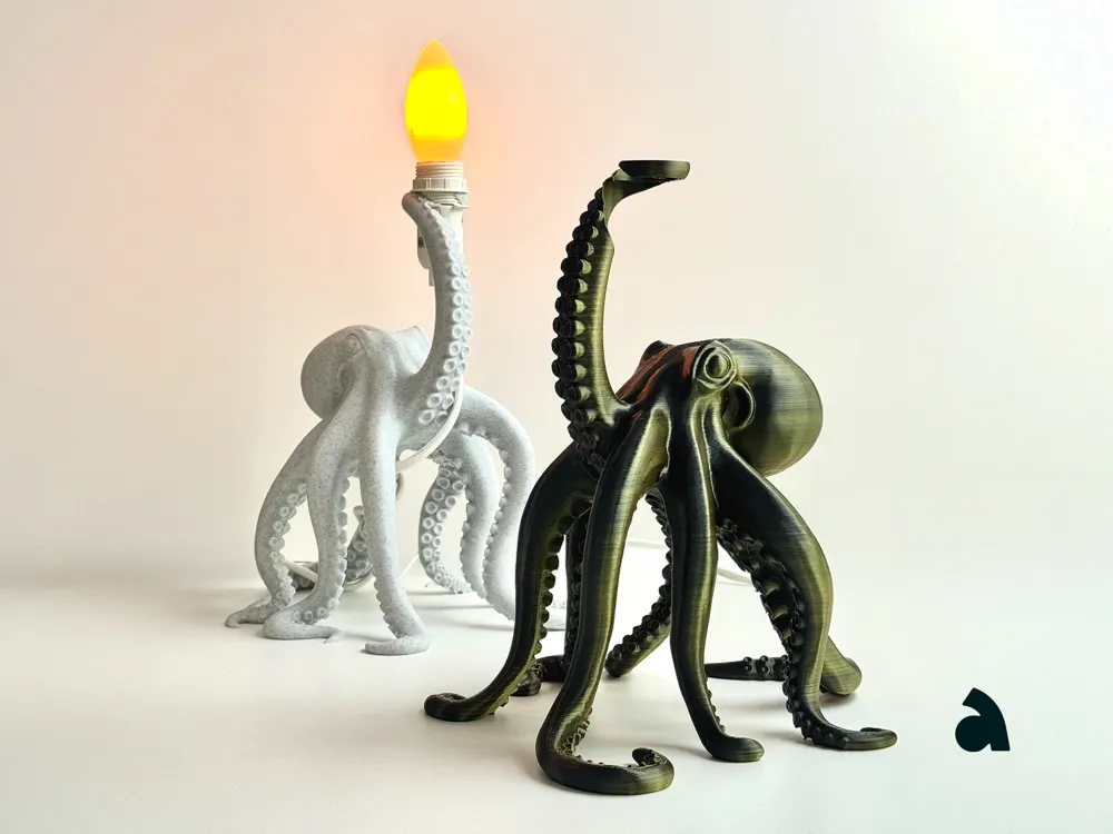Octopus Table Lamp – LED lamps & E14 - Free 3D Print Model - MakerWorld