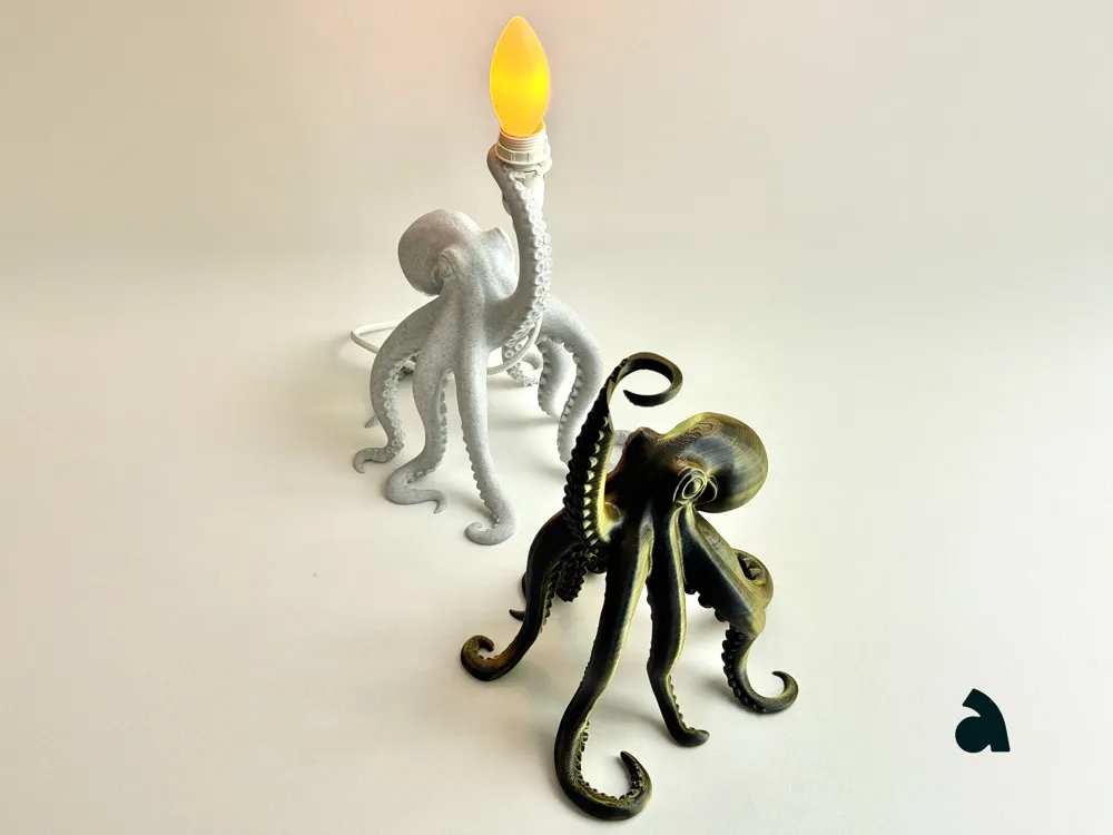 Octopus Table Lamp – LED lamps & E14 - Free 3D Print Model - MakerWorld