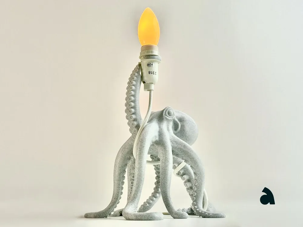 Octopus Table Lamp – LED lamps & E14 - Free 3D Print Model - MakerWorld
