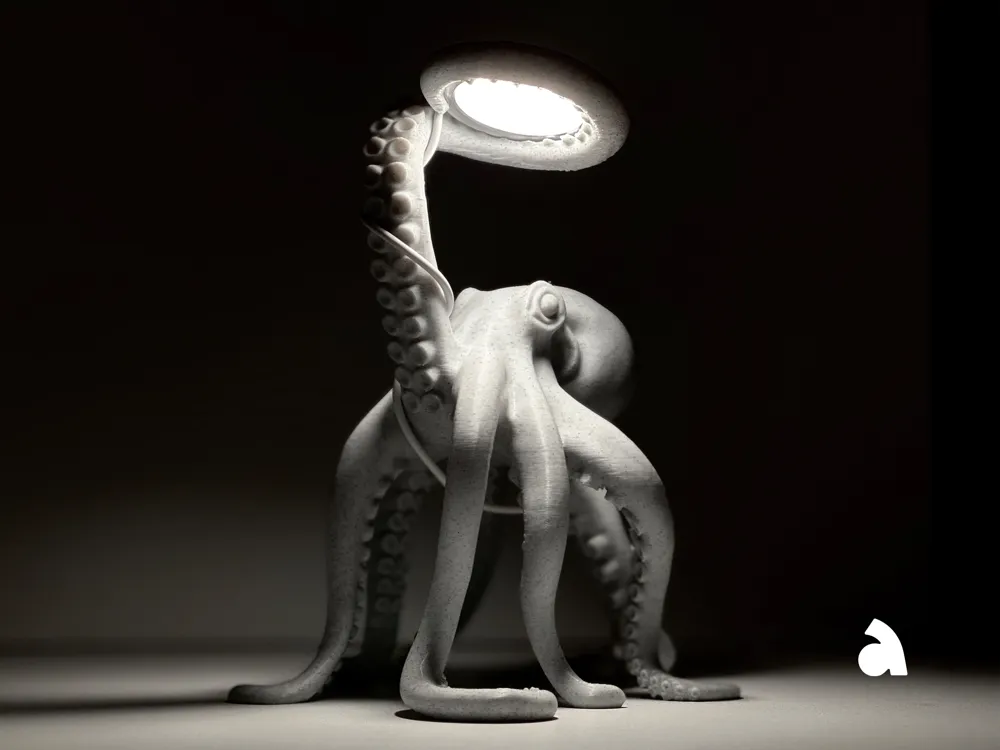Octopus Table Lamp – LED lamps & E14 - Free 3D Print Model - MakerWorld