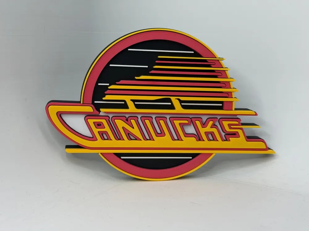 Vancouver Canucks Logo 1992 - Free 3D Print Model - MakerWorld