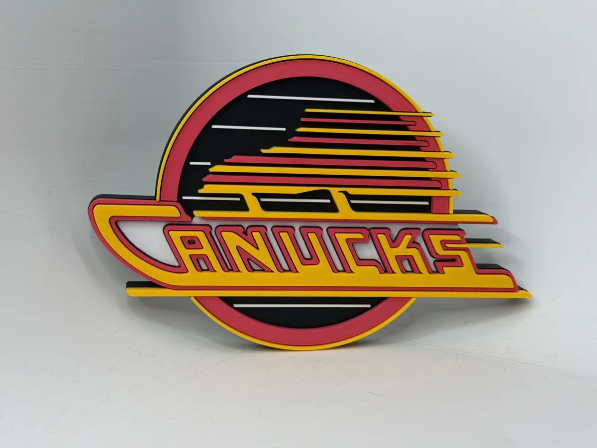 Vancouver Canucks Logo 1992 - Free 3D Print Model - MakerWorld
