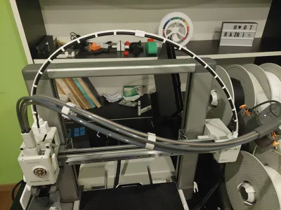 A1 X-Axis Cable Guide (extra long) Remixed by DukeGaGa - MakerWorld