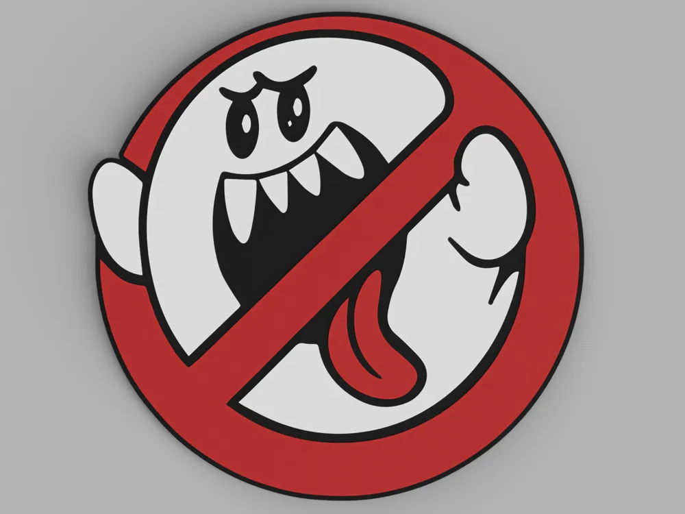No ghost sign coaster by jakubhroch - MakerWorld