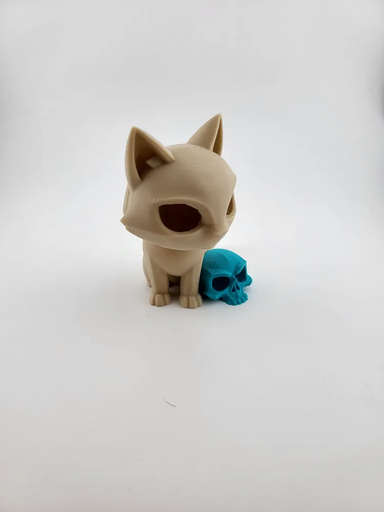 Mystic Cat & Skull – Cute and Mysterious by Mad power MakerWorld ...