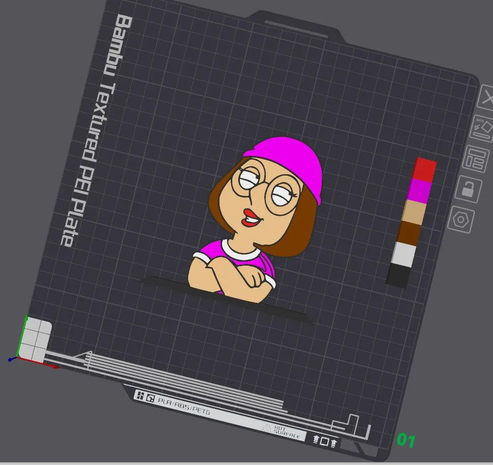 Family Guy Meg Griffin Table Stand by 5kyrunn3r MakerWorld: Download ...