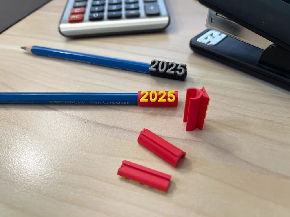 2025 Pencil Clip reminder by 3DPrintCraft - MakerWorld