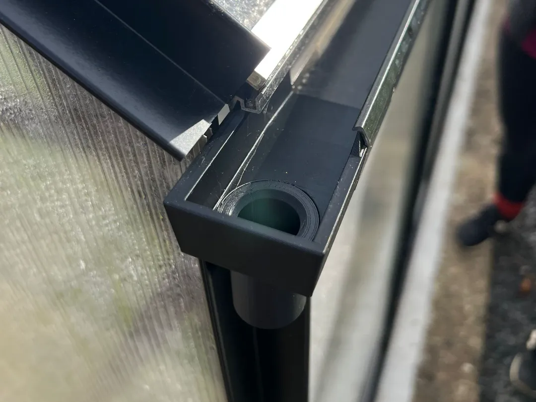 OBI Halls Greenhouse Gutter Pipe Connection - Free 3D Print Model ...