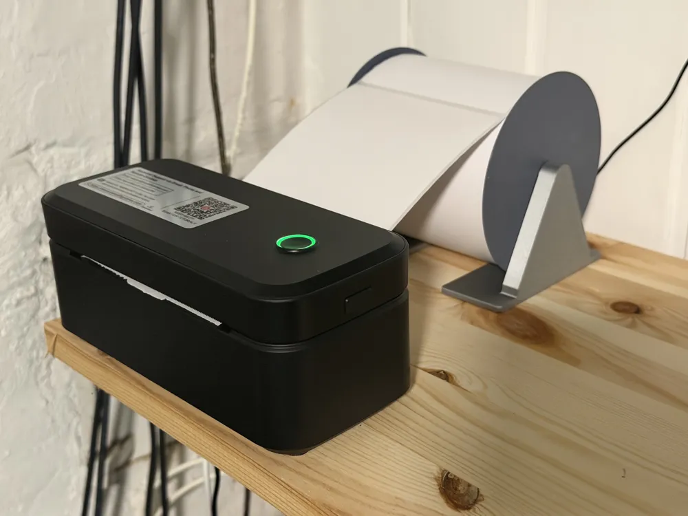 Shipping label roller for thermal print - Free 3D Print Model - MakerWorld