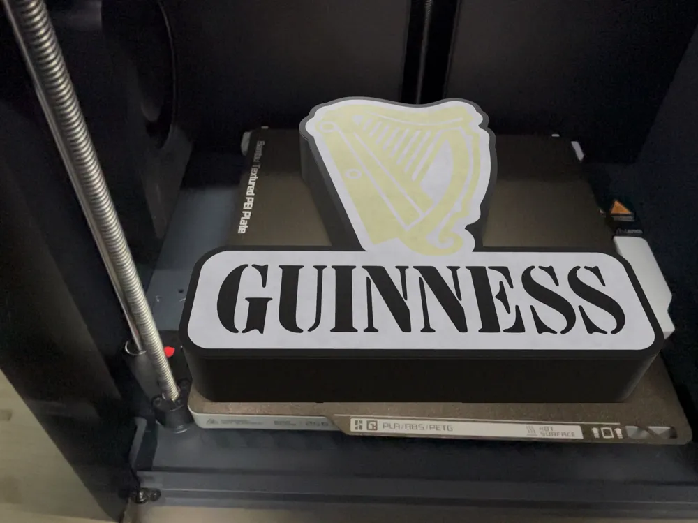 Guinness harp led Lightbox by Vitormhs - MakerWorld
