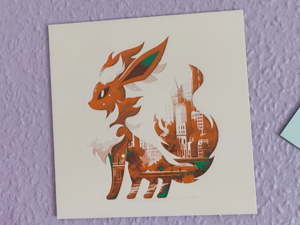 Flareon - Pokemon - Hueforge by Demmacs - MakerWorld