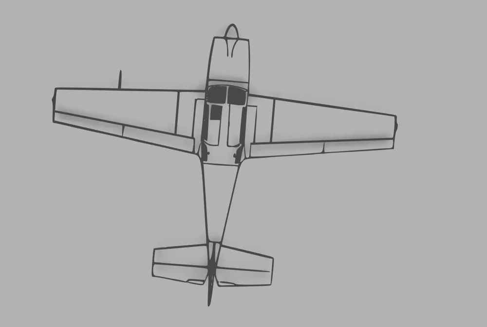I.A.R. 823 - 2D Airplane Line art by Fight2Fly - MakerWorld